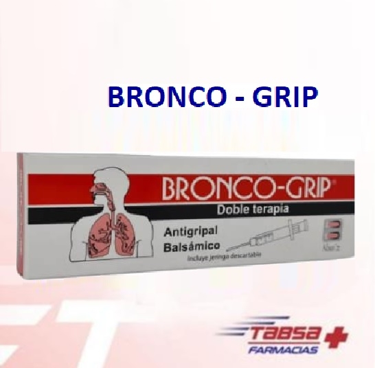 Tabsa Express: MEDICAMENTOS: BRONCO-GRIP TOS 1 AMPOLLA 2 TABLETAS