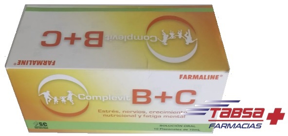 Tabsa Express: MEDICAMENTOS: COMPLEVIT B+C AMP BEB 10ML DISP X10