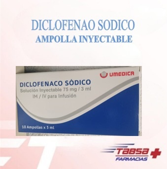 Tabsa Express: MEDICAMENTOS: DICLOFENACO SÓDICO INYECTABLE 10 AMPOLLAS