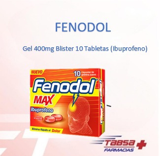 Tabsa Express: MEDICAMENTOS: FENODOL GEL 400MG BLISTER 10 TABLETAS ...