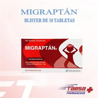 Tabsa Express: MEDICAMENTOS: MIGRAPTAN TAB BLIS X10