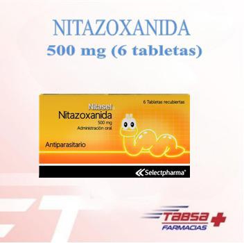 Tabsa Express: MEDICAMENTOS: NITAZOXADINA DE 500 MG (6 TABLETAS)