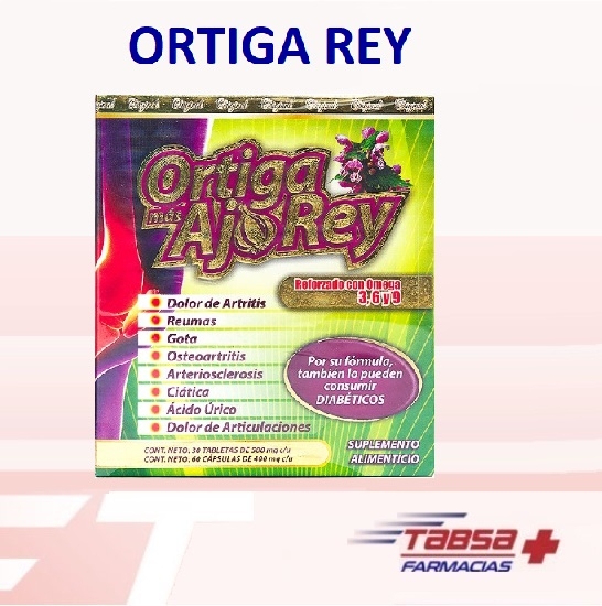 Tabsa Express: MEDICAMENTOS: ORTIGA + AJO REY 90 TABLETAS